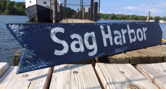 Sag Harbor sign The Hamptons sign Sagaponak Long by SignUpNow