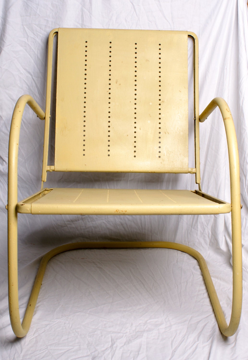 Motel Chair Yellow Mid Century Painted Cantilever Chairs – Haute Juice