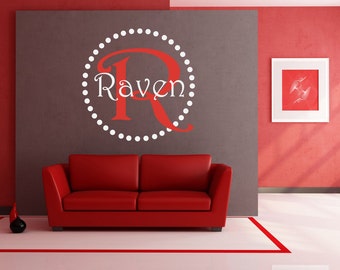 Personalized Name Wall Decal Name Wall Decal Baby by SignJunkies