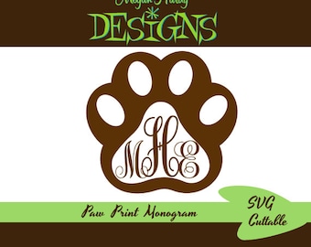 Dog monogram svg | Etsy