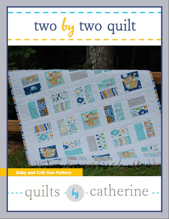 Two by Two Quilt PDF Pattern for Beginners in by QuiltsbyCatherine