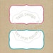 Glitter Frames CLIP ART 15 white labels with glitter border