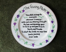 Popular items for giving plate on Etsy