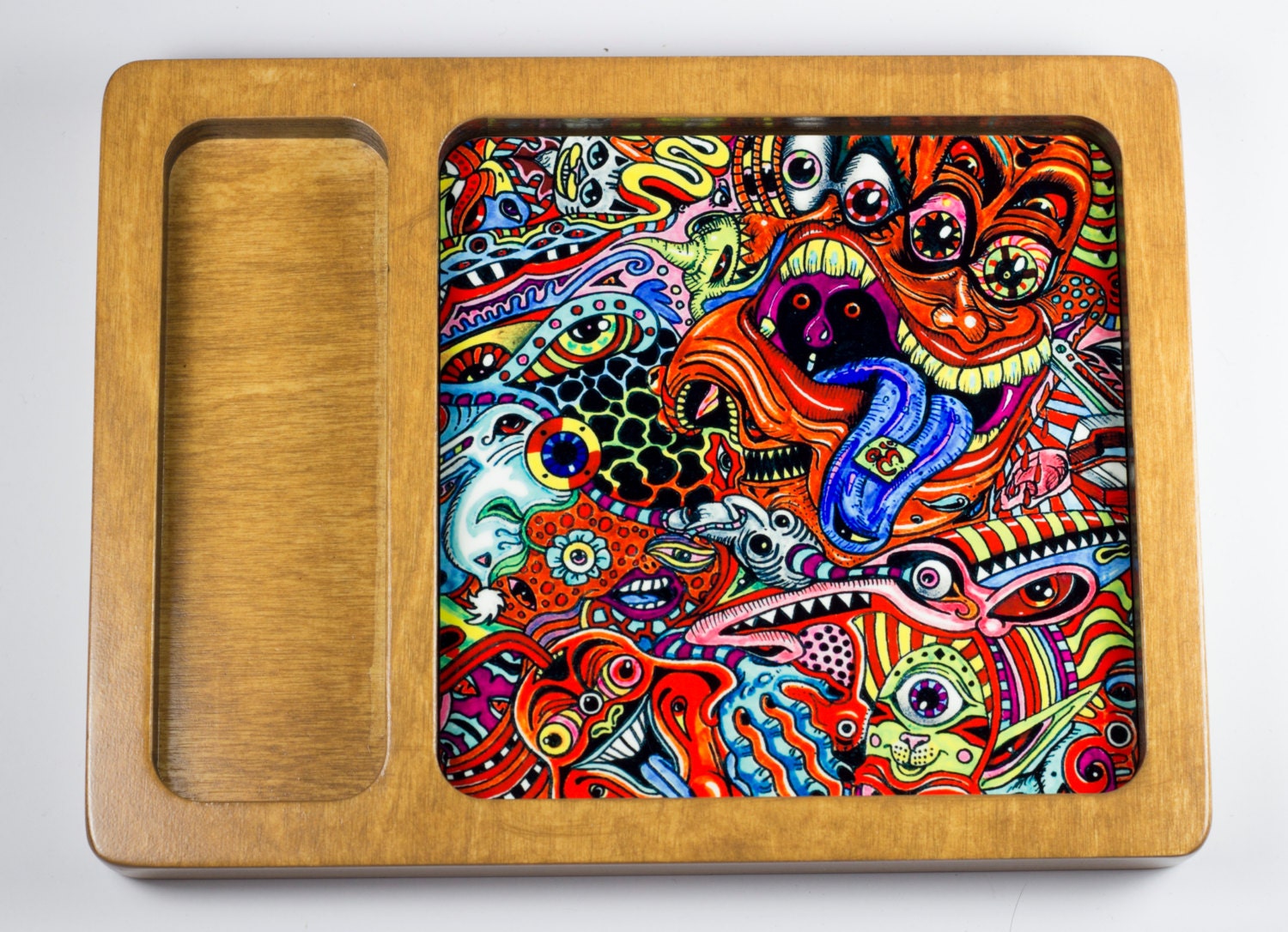Psychedelic Weed Rolling Tray Black Option Now by myrollingtray
