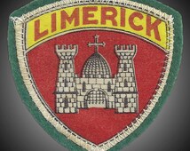 Limerick Vintage Ireland Souvenir Travel Patch
