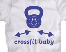 Crossfit Baby, american apparel kettlebell dumbbell bench press squats ...
