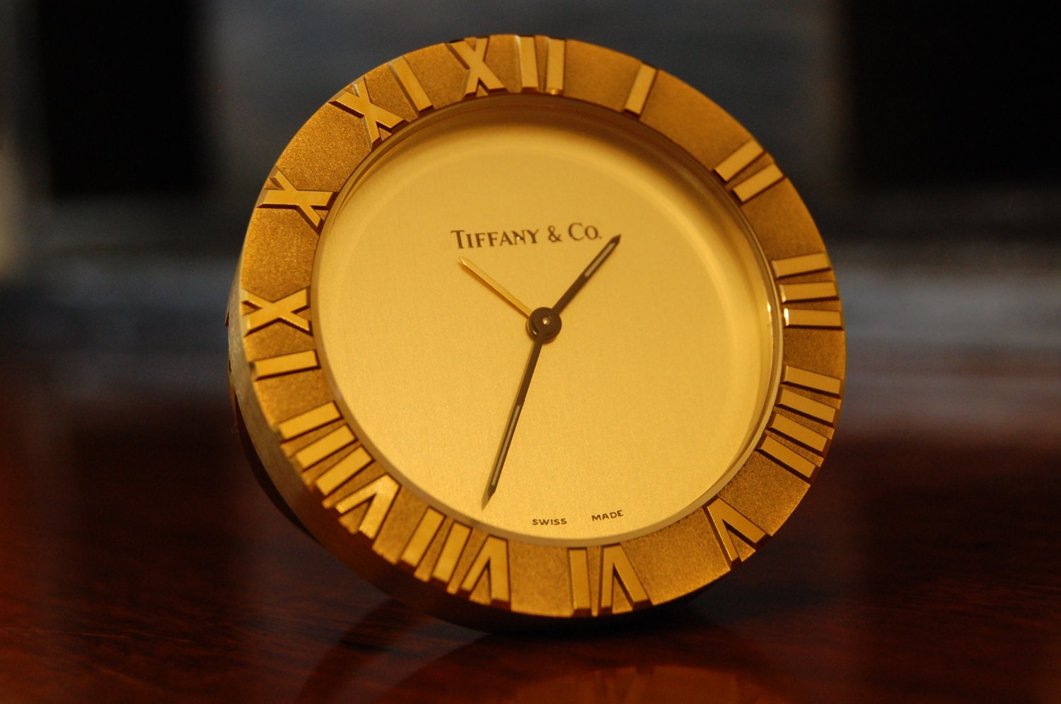 Tiffany & Co. Atlas Travel/desk alarm Swiss quartz alarm clock-art deco ...
