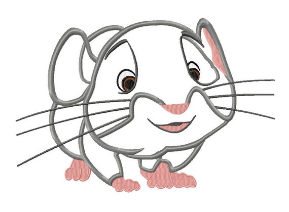 Cheese Tinkerbell Embroidery Machine Applique Instant