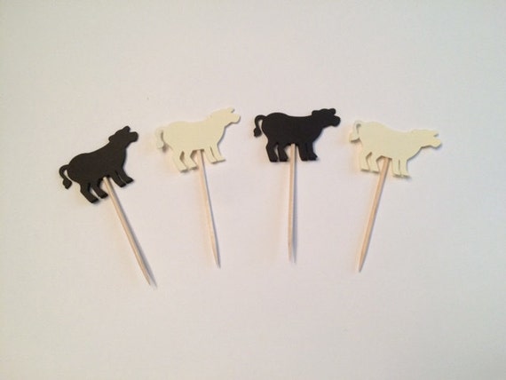 24 farm theme cow toothpicks farm theme baby shower birthday