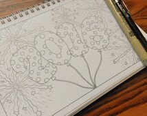 Unique zen coloring page related items | Etsy