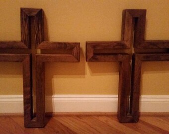 Rustic wall cross | Etsy