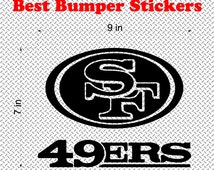 Unique 49ers decals related items | Etsy