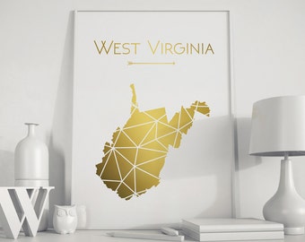 West virginia state | Etsy