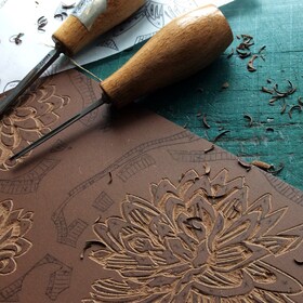 Original and colourful linocuts by Zoe Badger. by Zebedeeprint