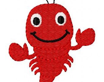 Lobster embroidery | Etsy