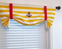 Popular items for nautical curtains on Etsy