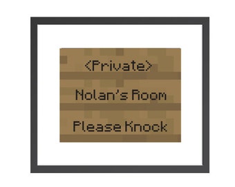 Minecraft decor | Etsy