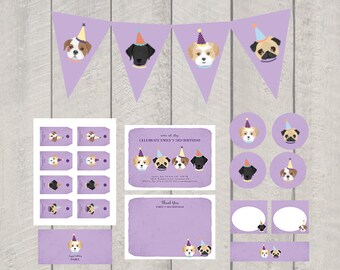 Dog theme banner | Etsy