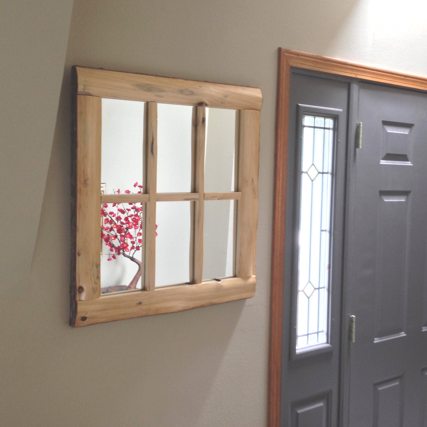WINDOW MIRROR Window Pane Mirror Rustic Mirror Framed