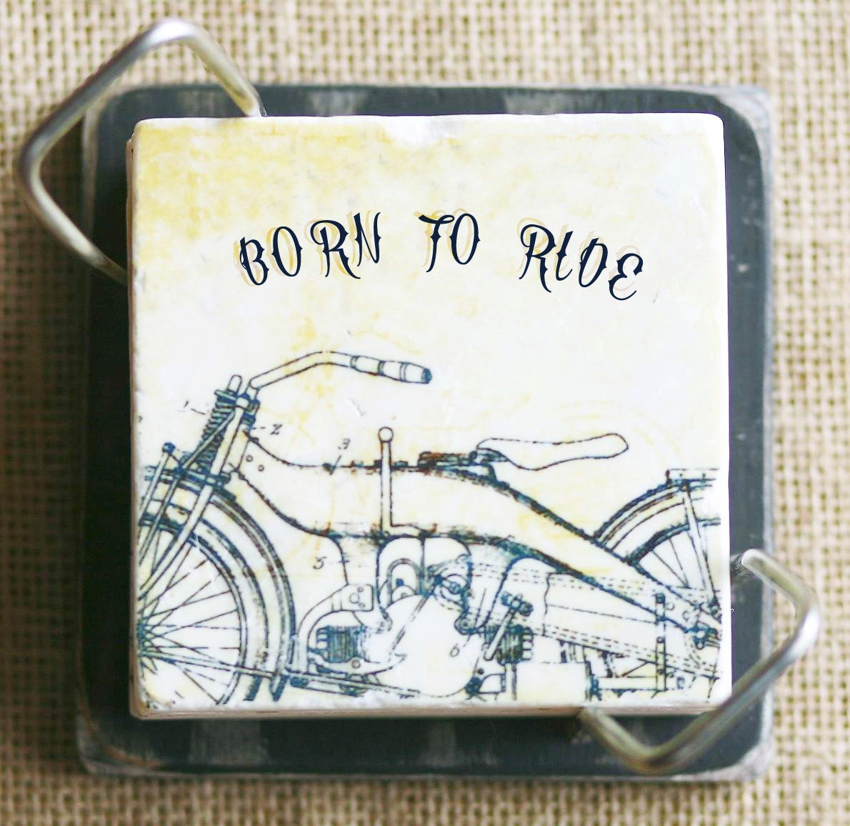 Motorcycle Coaster Motorcycle Decor Harley Davidson Harley