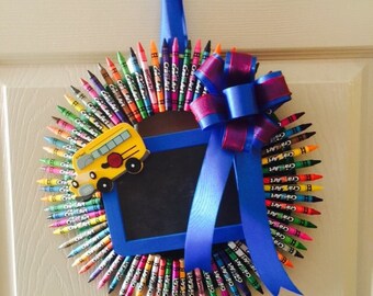 Crayon wreath | Etsy