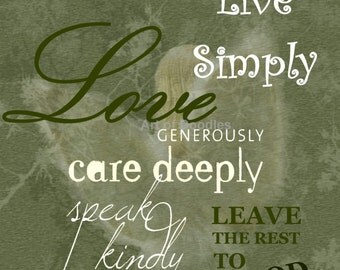 Live laugh love hope | Etsy