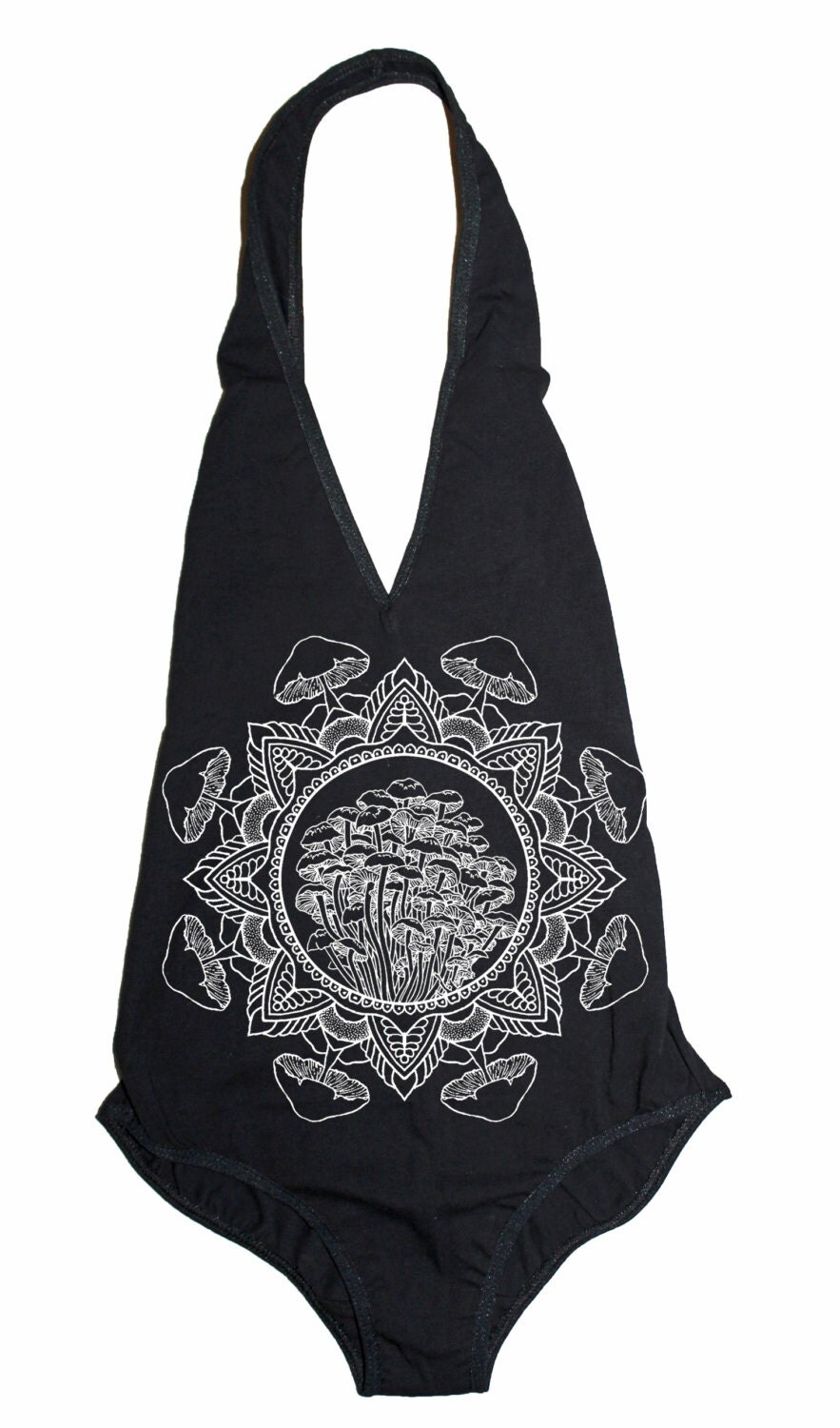 Mushroom Mandala Bodysuit Sacred Geometry Clothing Magic