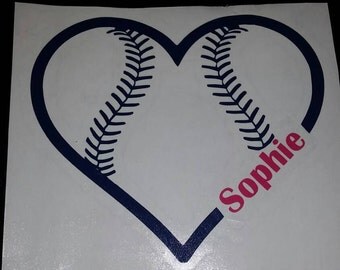 Unique baseball dad decal related items | Etsy