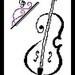 Cello Modern Cross Stitch Pattern PDF Chart Black by ArtbyMariana