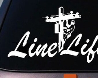 Lineman decal | Etsy