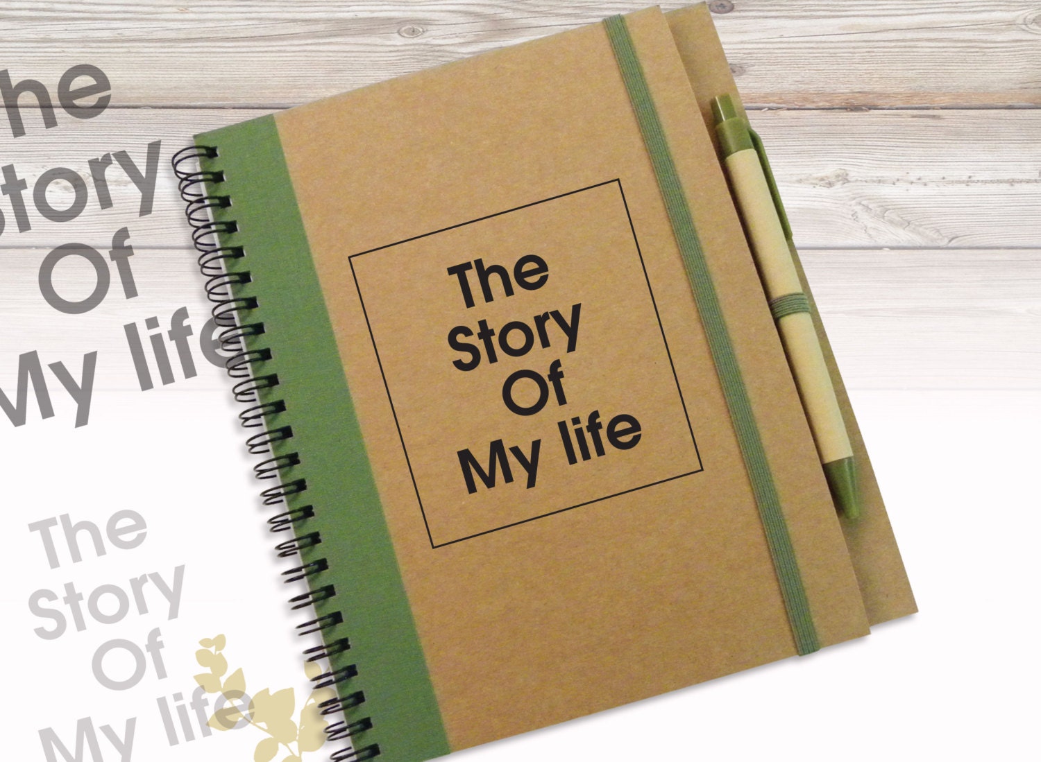 Memory Notebook The Story of My Life Brown Kraft
