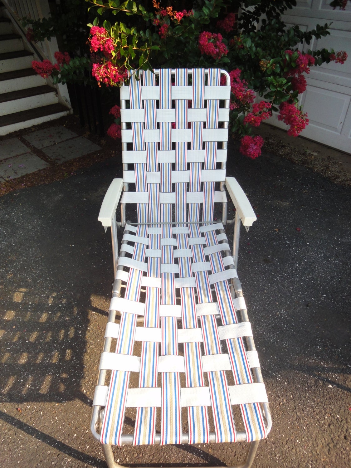 Vintage Lounge Chair/Vintage Web Lounge Chair/Vintage folding Chairs ...
