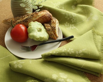 Chartreuse napkins | Etsy
