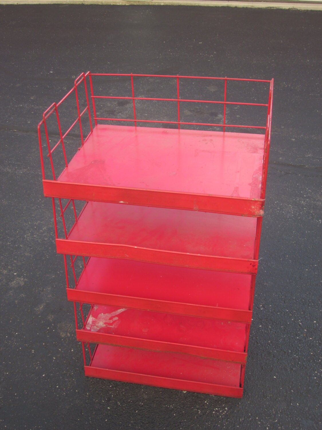 1-5 Shelf Stackable Vintage General Store Newspaper Grocery Display ...