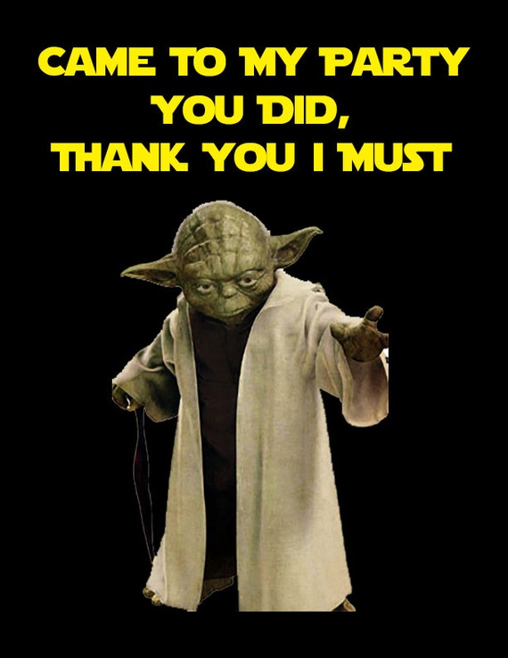 Star Wars Thank You Sign by DylansPartyDesigns on Etsy