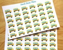 Unique school bus paper related items | Etsy