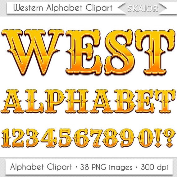 Western Themed Letters