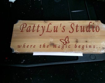 Routed wood signs | Etsy