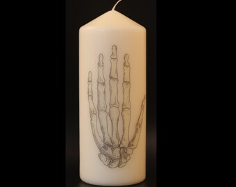 Skeleton candle | Etsy
