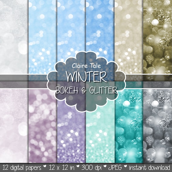 Christmas bokeh paper: WINTER BOKEH photo