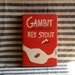Gambit A Nero Wolfe Novel Book Rex Stout Children's