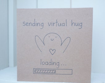 Items similar to Hug Card Set - (6) - Blank on Etsy