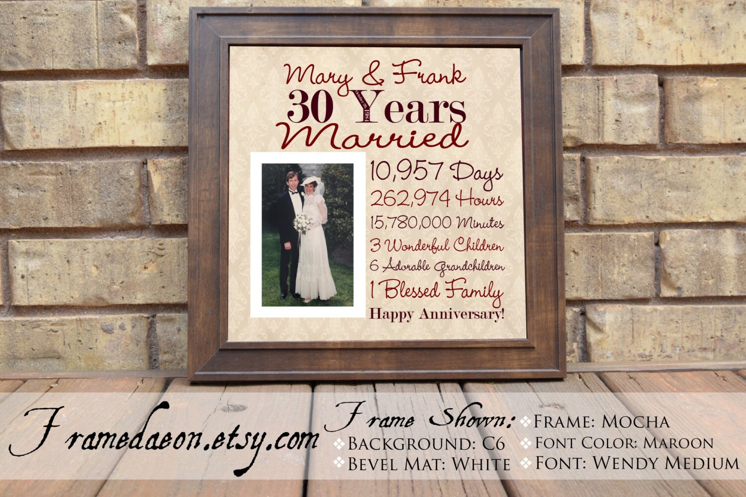 Wedding Anniversary 30th Wedding Anniversary Gift Parent Wedding Anniversary 30th Wedding Anniversary Gift Parent