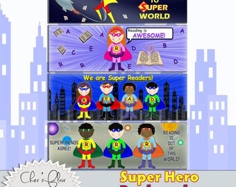 Unique superhero bookmark related items | Etsy