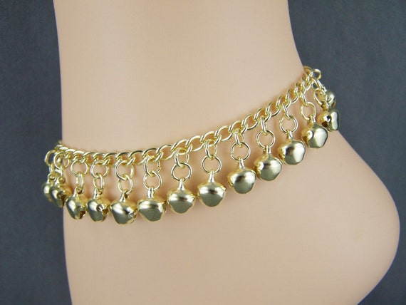Jingle bells anklet ankle bracelet jewelry jingly bell silver
