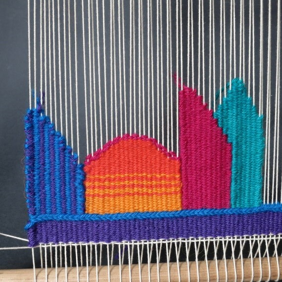 Weaving Loom Kit Weaving frame shed stick by PatriciaCantosDesign