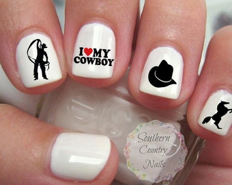 Cowboy nails | Etsy