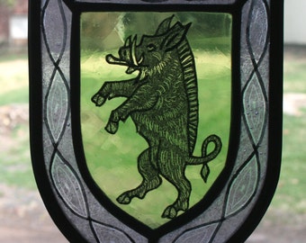 Heraldic boar | Etsy