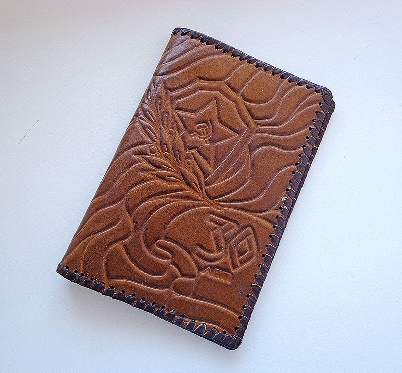 Leather soviet wallet 30 years of The great Patriotic war victory ...