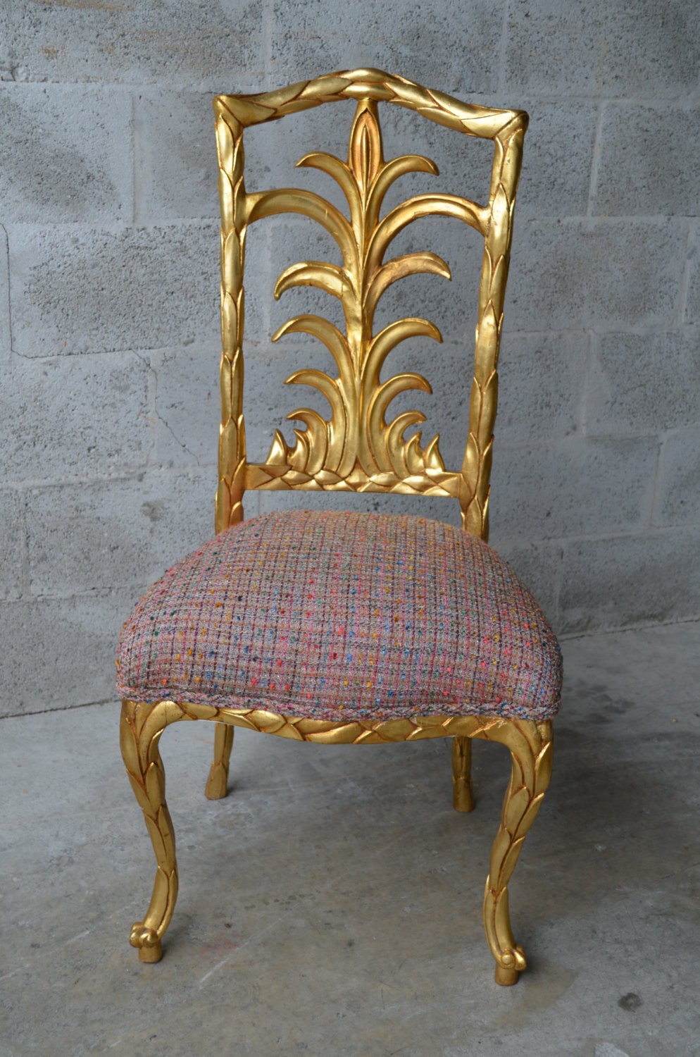 Antique Italian Rococo Baroque Louis XVI Chair Custom Channel Inspired ...